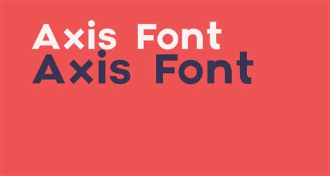 Axis Free Font What Font Is