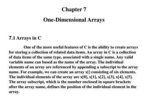 Ppt C Arrays Declaration Initialization And Function Arguments Powerpoint Presentation Id