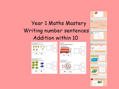 How To Write Addition Number Sentences Year 1 Eyfs Addition Within 10 Editable Teaching Resources