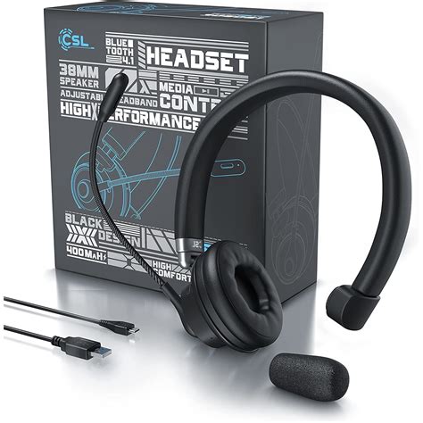 CSL слушалки за Call Center, Handsfree с Bluetooth 4.1, с микрофон ...