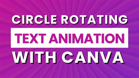 Typography In Motion Canvas Animated Rotating Text Secrets Youtube