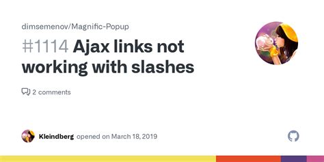 Ajax Links Not Working With Slashes Issue Dimsemenov Magnific Popup GitHub