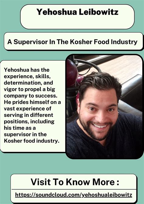 Yehoshua Leibowitz — A Supervisor In The Kosher Food Industry Yehoshua S Leibowitz Medium