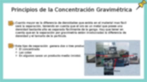 Concentración Gravimétrica Diapositivas De Metalurgia Docsity