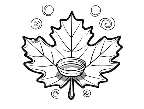 Printable Maple Syrup To Color Coloring Page