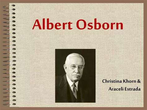 Ppt Albert Osborn Powerpoint Presentation Free Download Id 7019475