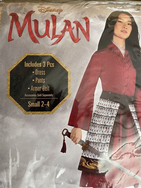 Disney Mulan Live Action Adult Costume Small 2 4 New Ebay