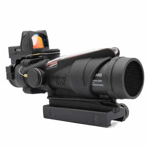 Acog 4x32 Fiber Red Chevron Scope Embossed Logo With Rmr Sight