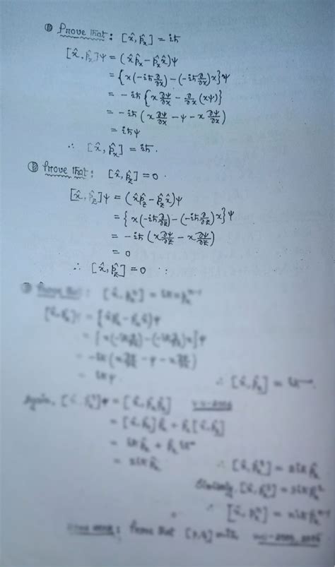 SOLUTION Commutation Relation Between X And Px Studypool