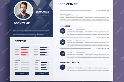 Professional And Modern Cv Layout With Clear Section Divisions And