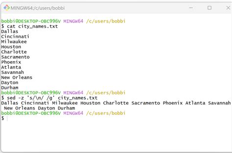 How To Use Sed To Replace Newline With Space Collecting Wisdom