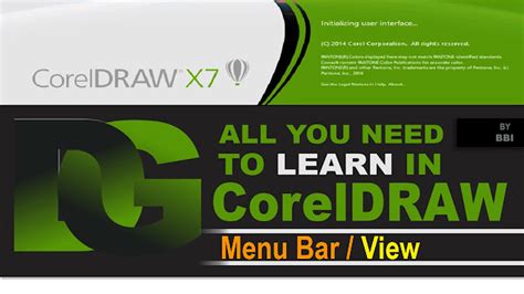 All You Need To Know In CorelDraw Menu Bar View Full Course From St