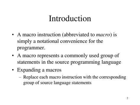 Ppt Exploring Basic Functions Of Macro Processors Powerpoint