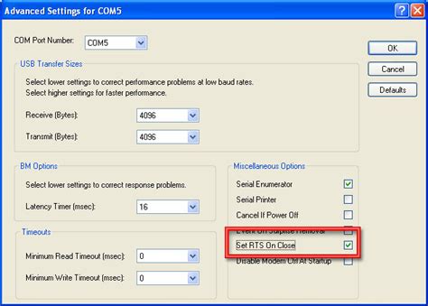 USB Port Settings