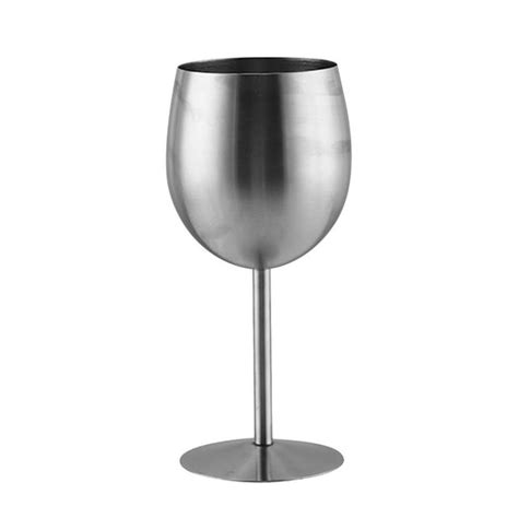 Asjyhkr Stainless Steel Wine Glasses Metal Unbreakable Wine Glass