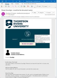 How To Spot Harmful DocuSign Phishing Scams Information Technology Services