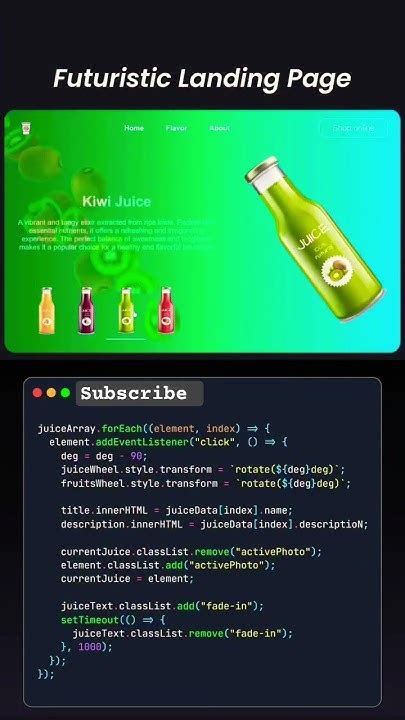 Landing Page Using Html Css And Js 😍coding Webdesign Webdevelopment