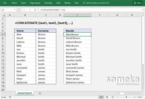 How To Concatenate Strings In Excel Formula