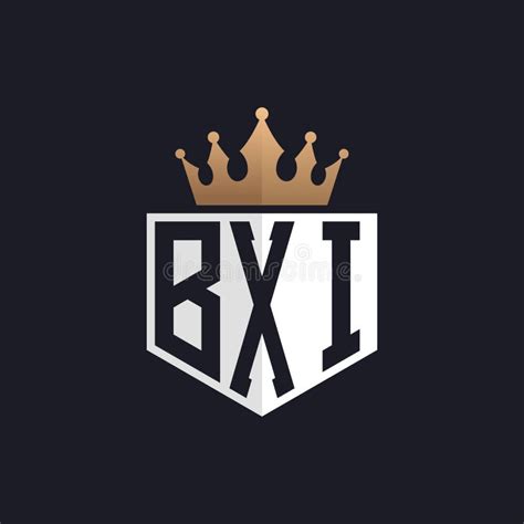 Luxury Bxi Logo With Crown Elegant Initials Bxi Letter Logo For Exclusive Brands Stock