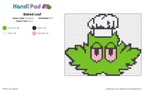Baked Leaf Fuse Bead Pattern Kandi Pad Kandi Patterns Fuse Bead