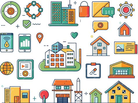 Premium Vector Real Estate Icon Set Full Vector Illustration Outline Style Icons