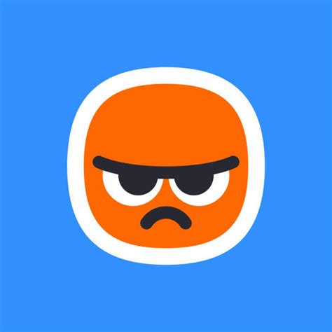 650 Sullen Cartoon Smiley Face Computer Icon Stock Illustrations