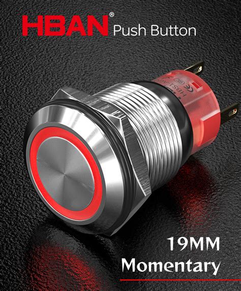 19mm Push Button Switch Ring Led Spdt Contact Red Light 12v Ip67 Can Customized Wholesale Push 19mm Push Button Switch Ring Led Spdt Contact Red Light 12v Ip67 Can Customized Wholesale Push