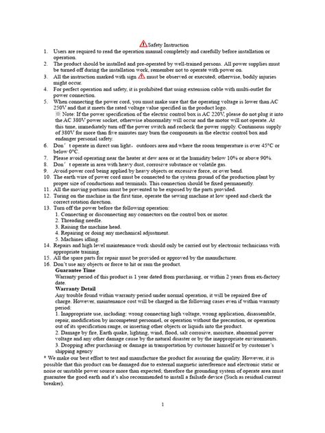 a4 b electric control manual pdf sewing machine sewing