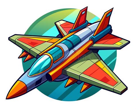 F 35 F 16 Fighter Jet Seen From The Side View Vector Illustration Stock