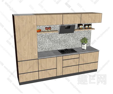 现代橱柜 sketchup模型 sketchup模型库 建E室内设计网