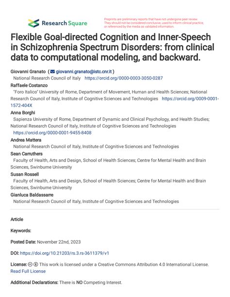 Pdf Flexible Goal Directed Cognition And Inner Speech In