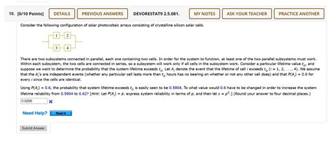 Solved Consider The Following Configuration Of Solar Photovoltaic Arrays Consisting Of