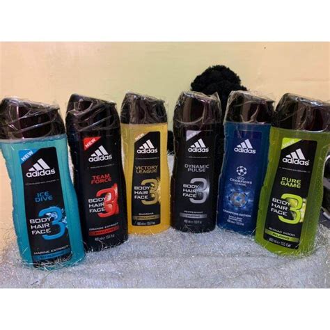 Adidas 3in1 Shower Gel 400ml Champion Pure Game Ice Dive Team Force