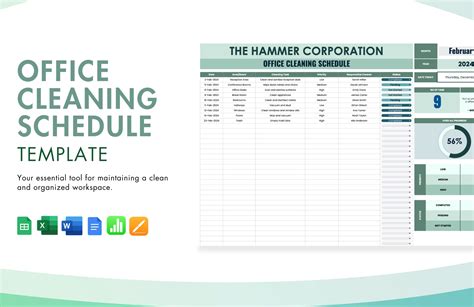 Cleaning Schedule Templates In Excel Clearing Schedule Excel Template