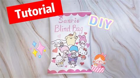 Sanrio Blind Bag tutorial How to make a blind bag ideas cinnamoroll squishy diy 블라인드백