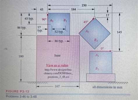 solved 48 design a fourbar linkage to move the object in