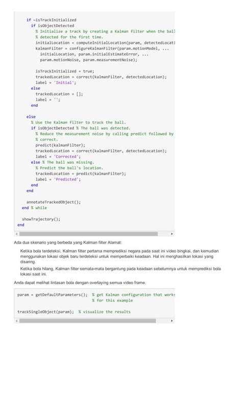 Using Kalman Filter For Object Tracking Matlab And Simulink Example Pdf