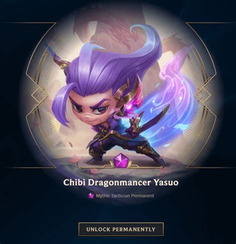 Does Normal Chibi Yasuo Has The Kill Animation Or Just The Epic One R Teamfighttactics