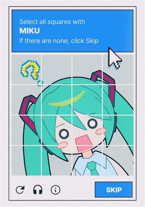 Safebooru 1girl Aqua Hair Aqua Necktie Blush Stickers Captcha