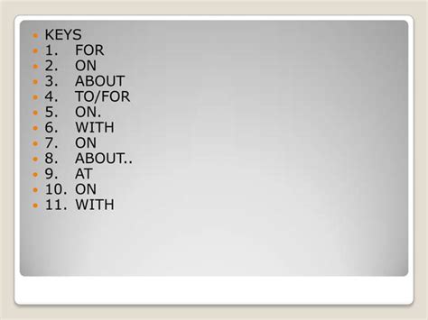 Verbs Preposition Patterns Practice Pptx