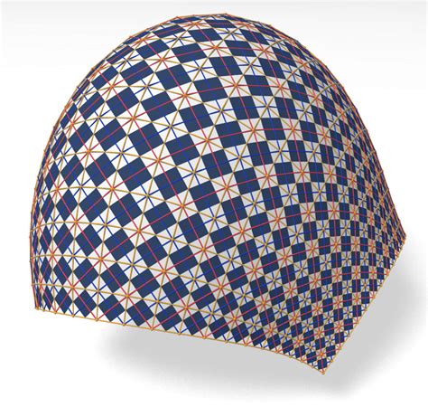 A A Pattern From Squares Shown With Control Mesh And The Two