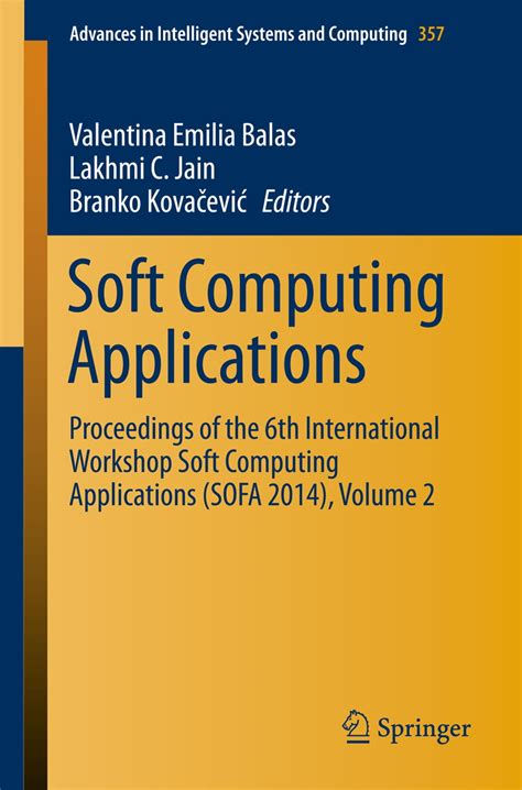 Soft Computing Applications Ebook By Epub Rakuten Kobo United States