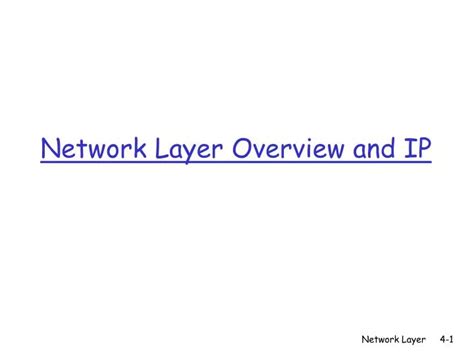 Ppt Understanding Network Layer Functions And Ip Transport Segment