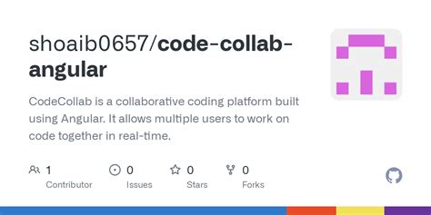 Github Shoaib0657code Collab Angular Codecollab Is A Collaborative