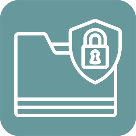 Premium Vector Secure Folder Icon Style