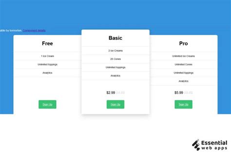 10 Tailwind Css Pricing Table Latest Collection