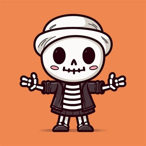 골격 의 간단한 일러스트레이션 프리미엄 벡터