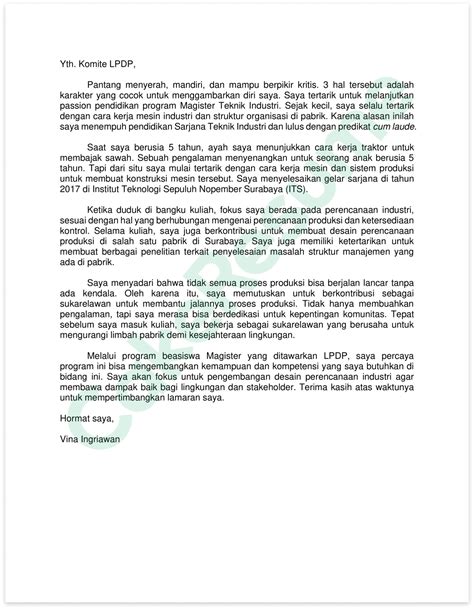 Contoh Personal Statement Dan Cara Menulisnya Untuk Beasiswa 2024 [lpdp