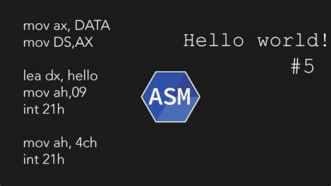 Assembler Hello World 5 Youtube