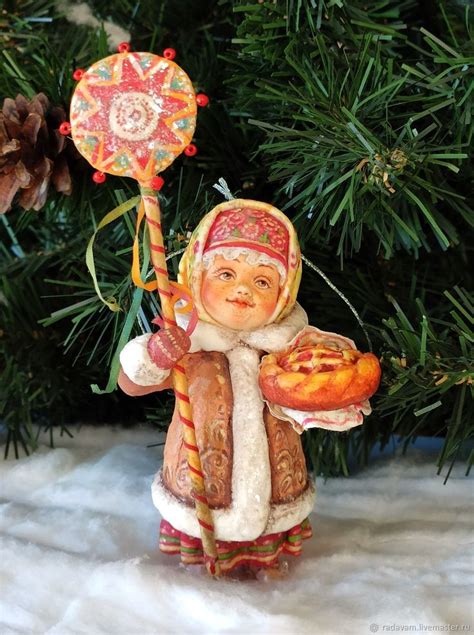 Ватная елочная игрушка Святки колядки в интернет магазине на Ярмарке Мастеров Елочные игрушки